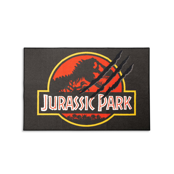 Ukonic Jurassic Park Logo Printed Area Rug 52 X 36 Inches Wayfair